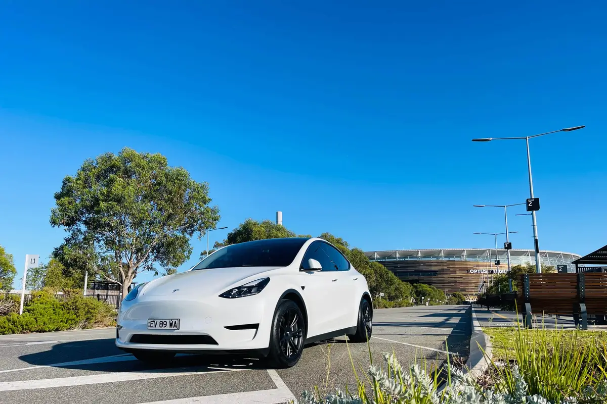 Car Hire in East Perth | Tesla Model Y, 2022, 400kms range in Perth | evee