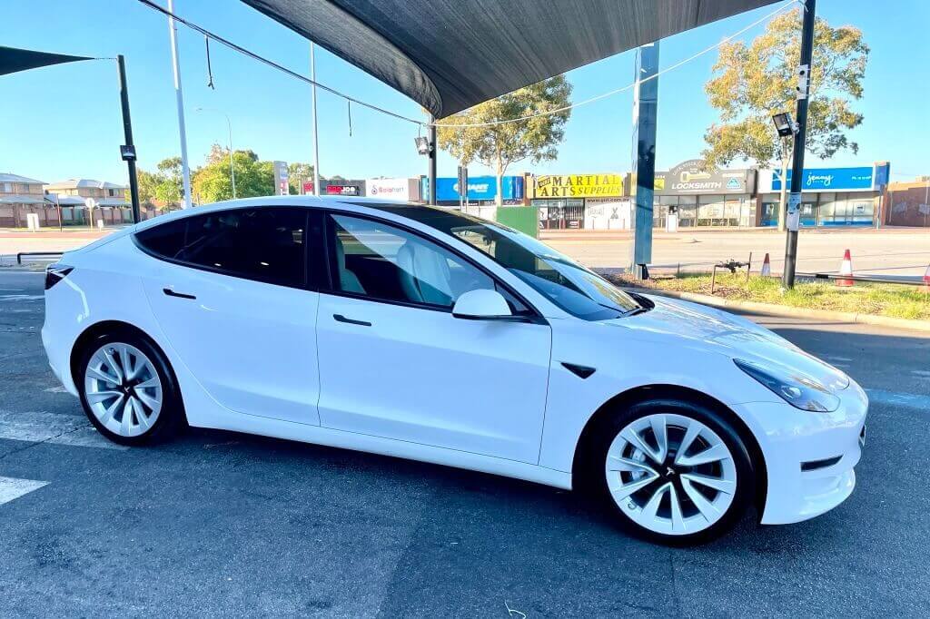 Car Hire in Perth | Tesla Model 3, 2021, 550kms range in Perth | evee